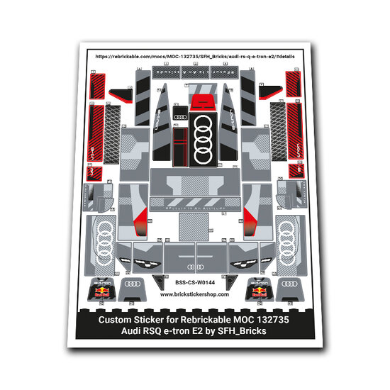 Custom Sticker - Audi RSQ e-tron E2 by SFH_Bricks - BrickStickerShop